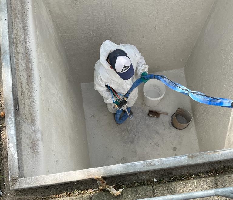 Concrete Pit Renovation and Protection Solution - AllShield